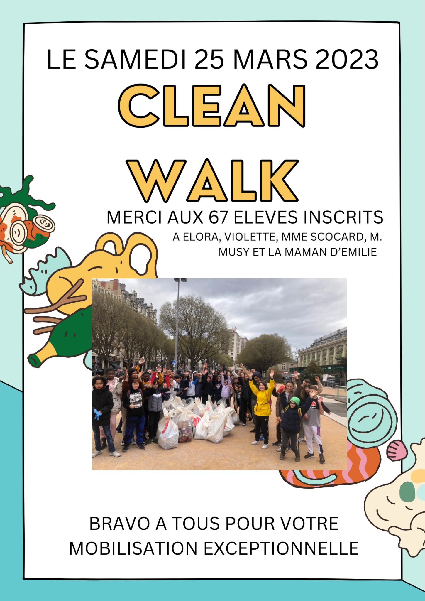 Retour sur la clean walk | CVC COLLEGE BELLECOMBE